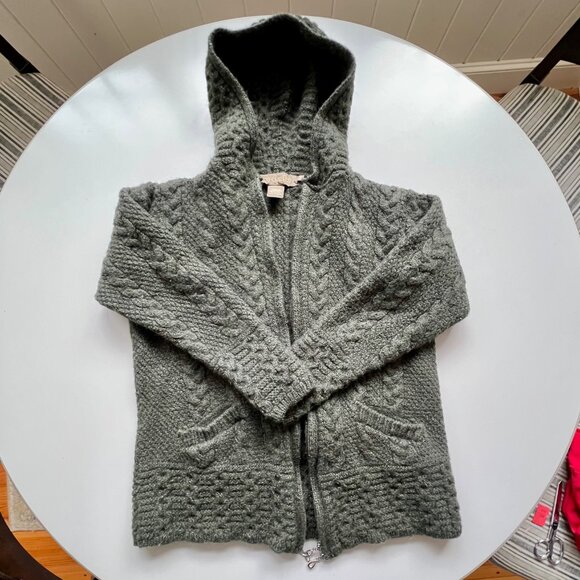 Inis Crafts | Sweaters | Vintage Inis Crafts Irish Merino Wool Hooded ...